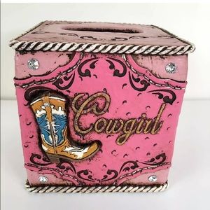 Accents | Western Cowgirl Tissue Box Cover | Poshmark